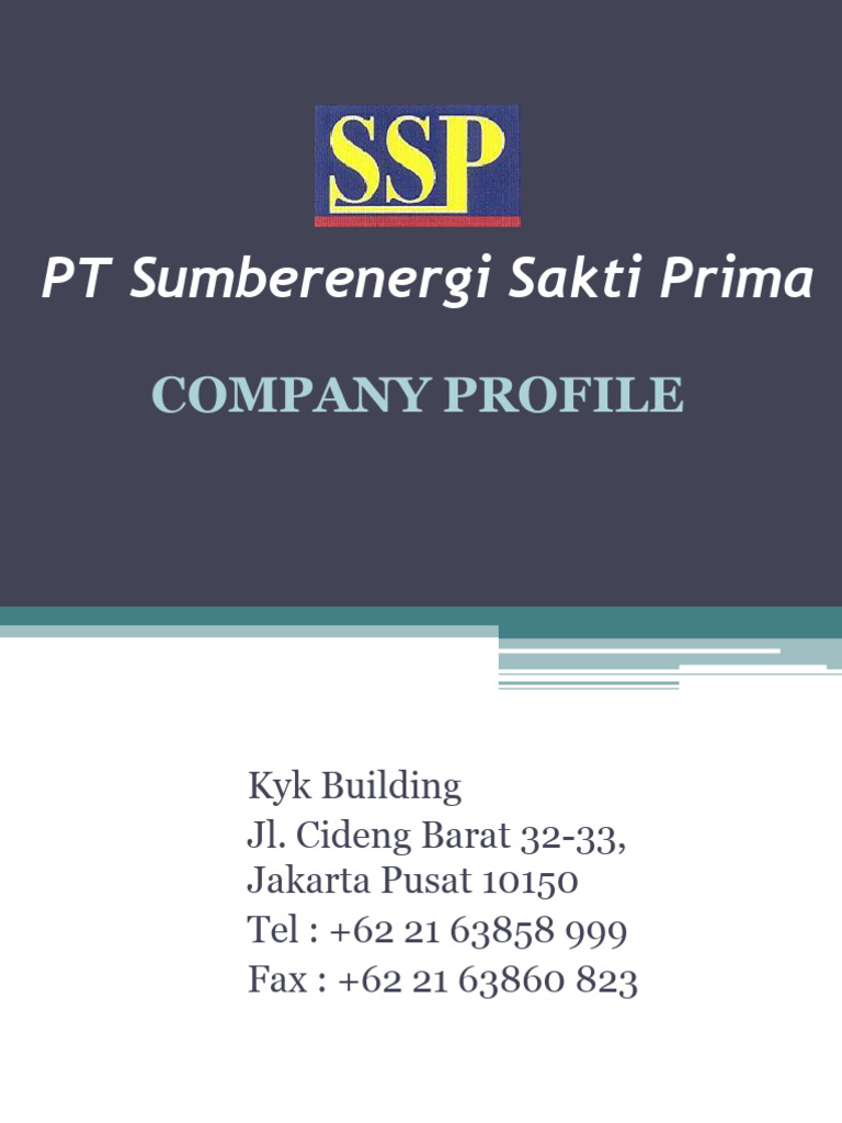PT Sumberenergi Sakti Prima Overview | PDF | Corporate Social ...