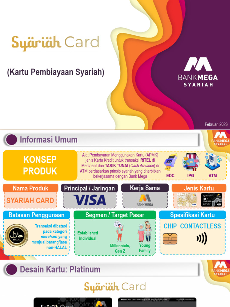 Product Knowledge Syariah Card 202302 v3.1 (Rumus Rebate) | PDF