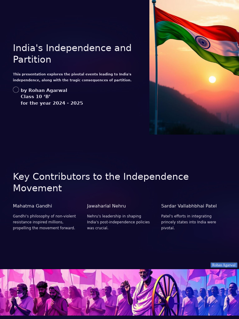 Indias Independence and Partition | PDF | Partition Of India | Mahatma ...