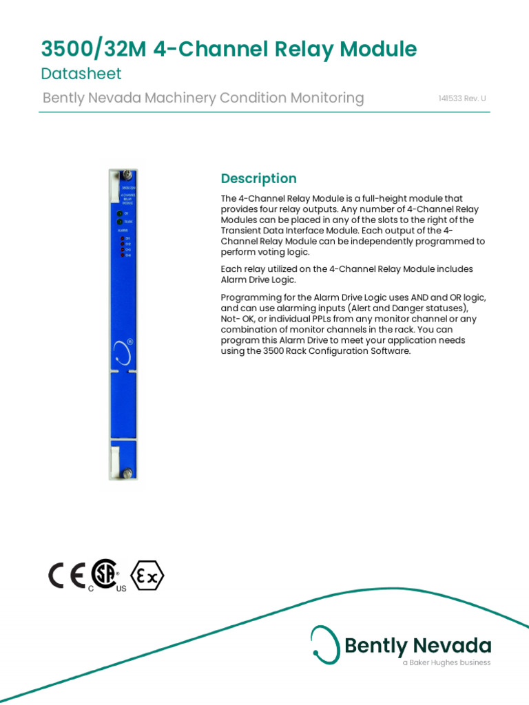 3500-32M 4-Channel Relay Module Datasheet - 141533 | PDF | Relay ...
