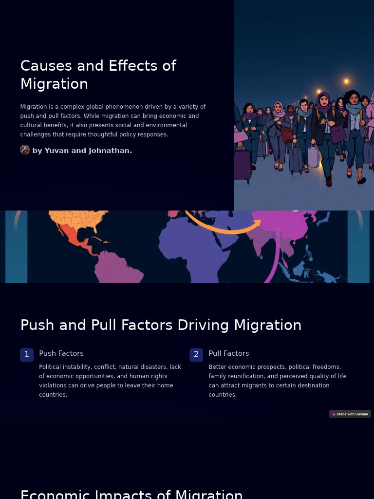 Causes and Effects of Migration | PDF | Human Migration | Economies