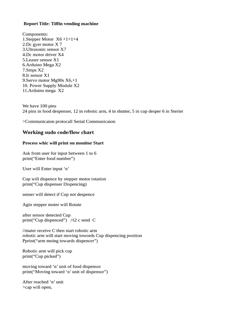 Tiffin - Vending - Machine (AutoRecovered) | PDF | Computer Engineering ...