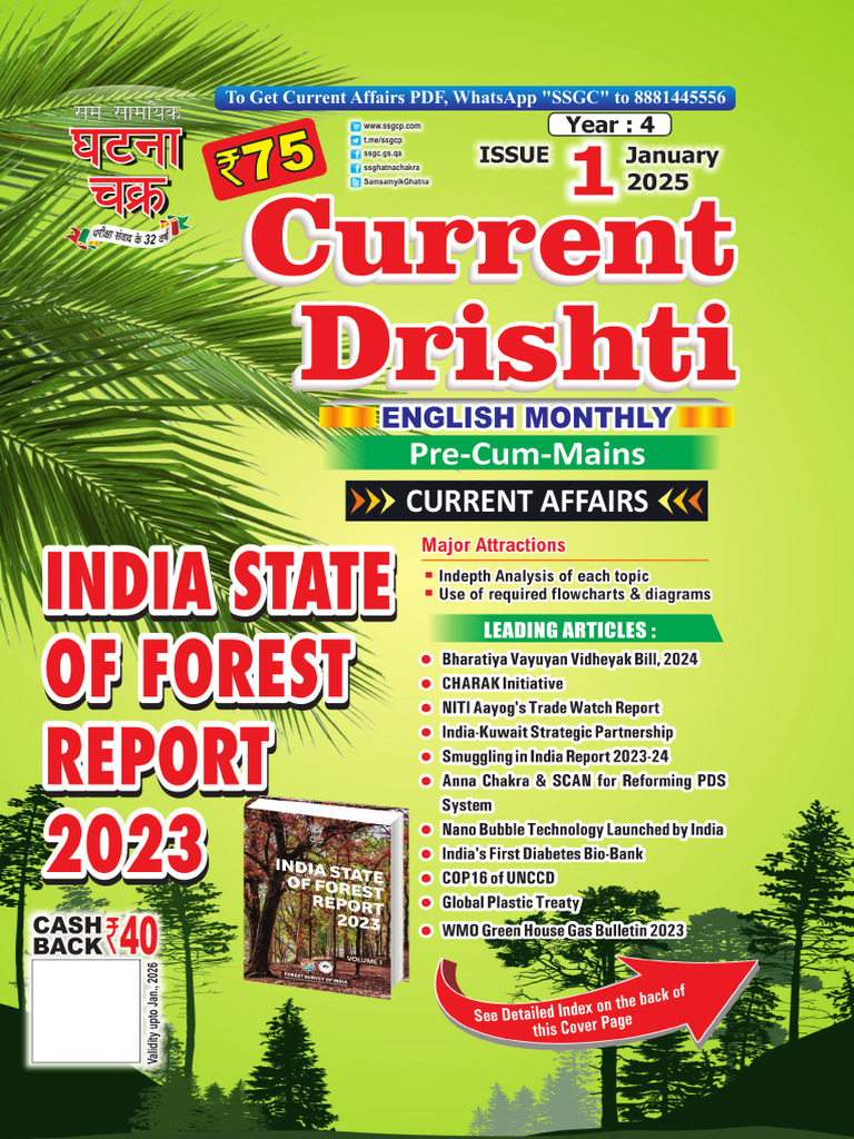 Current Drishti Current Affairs Issue-1 January 2025 | PDF | Economies ...