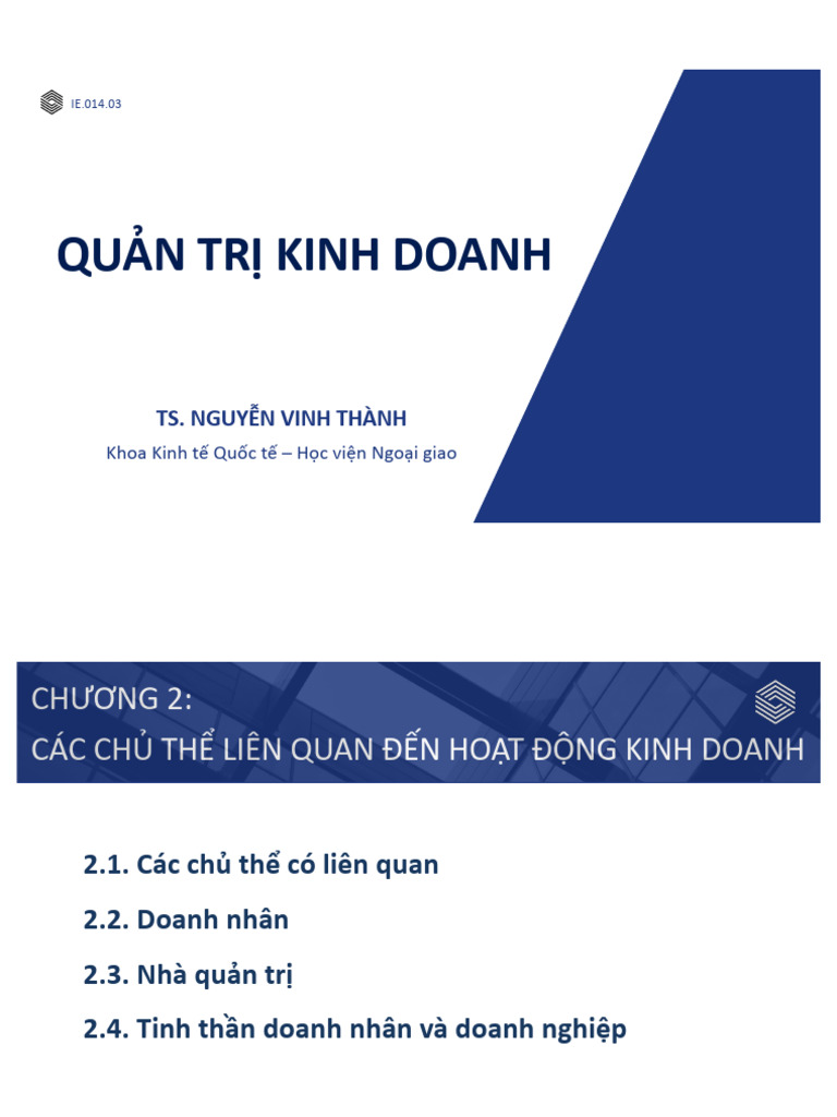 QTKD tuần 5 | PDF