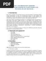 Pour Plate Method Procedure Guide | PDF | Agar | Biology