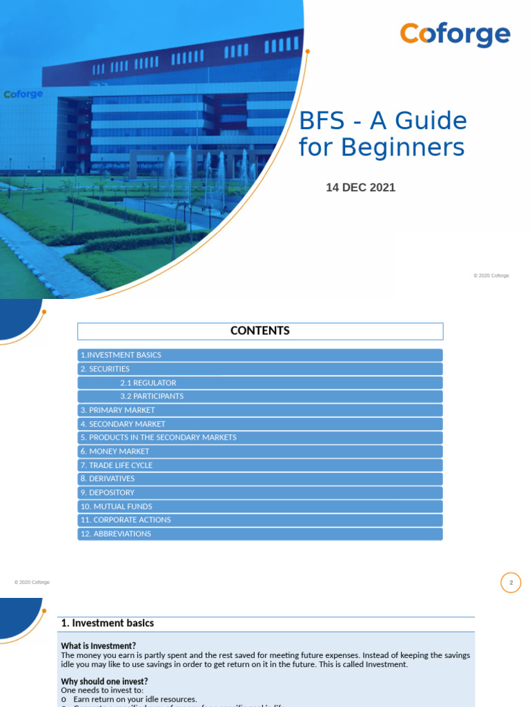 BFS GuideForBeginners | PDF | Securities (Finance) | Stocks
