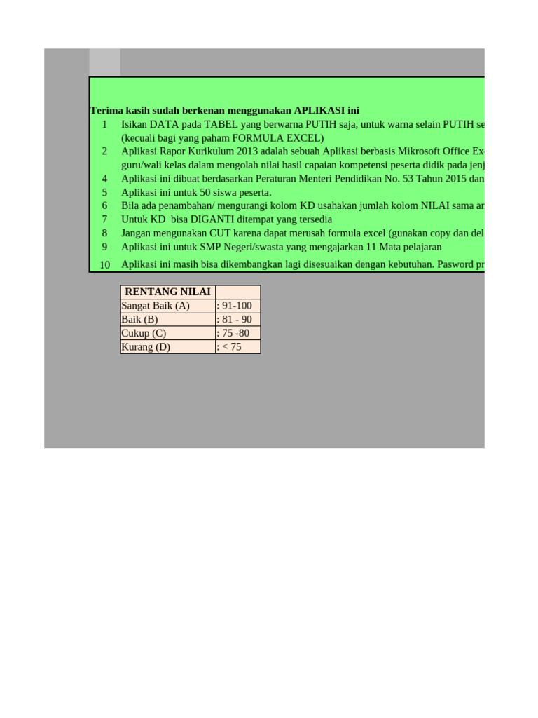 Daftar Nilai Siswa 7a Fix | PDF