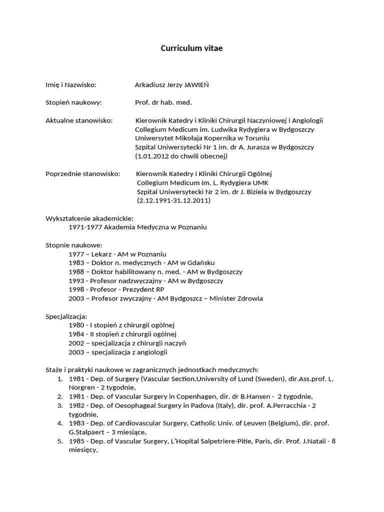 Curriculum Vitae Aj Do Dr Hon c | PDF