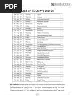 CBSE Academic Calendar 2025-26 | PDF