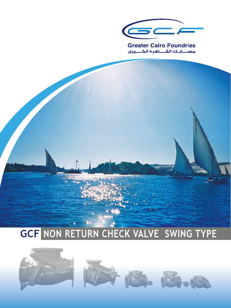 GCF Non Return Valve Swing Type Series 5300 | PDF | Valve | Pump
