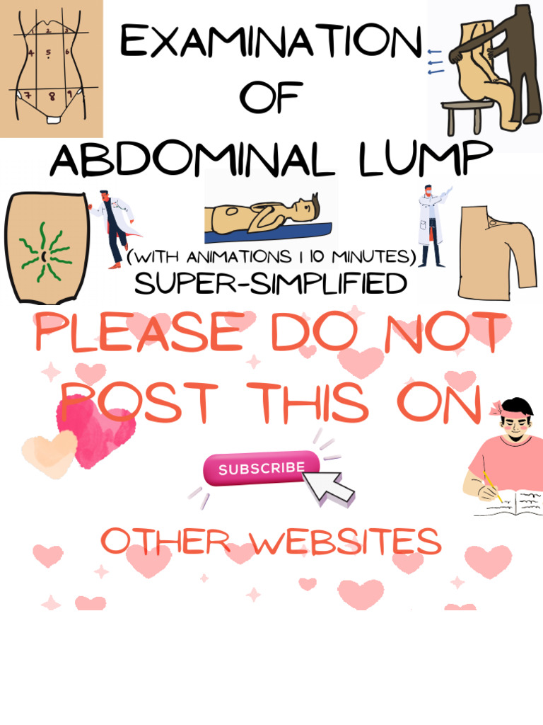 Examination of Abdominal Lump | PDF | Abdomen | Medical Specialties