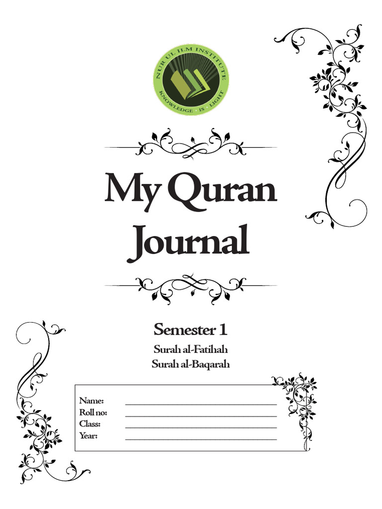 Quran Journaling Guide for Reflection | PDF | Quran | Islam