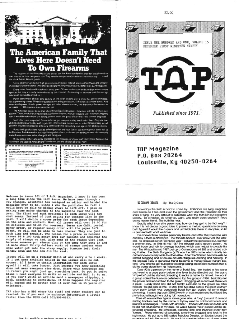 TAP Magazine Issue 101 Overview | PDF | Computer Network ...