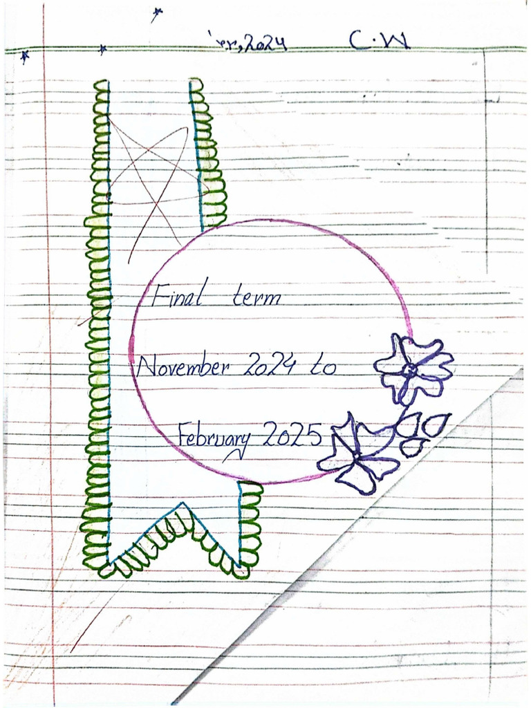 English Notebook Work Class Three | PDF