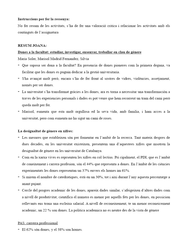 Treball Memòria | PDF