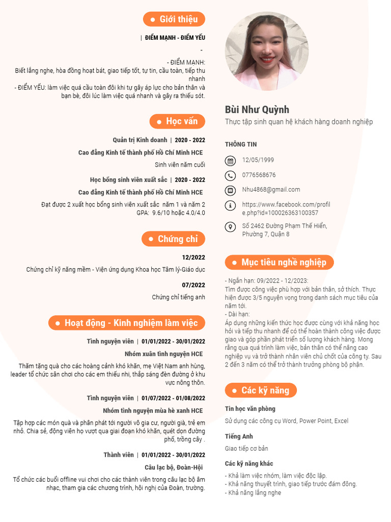 Bui Nhu Quynh - CVChailease | PDF