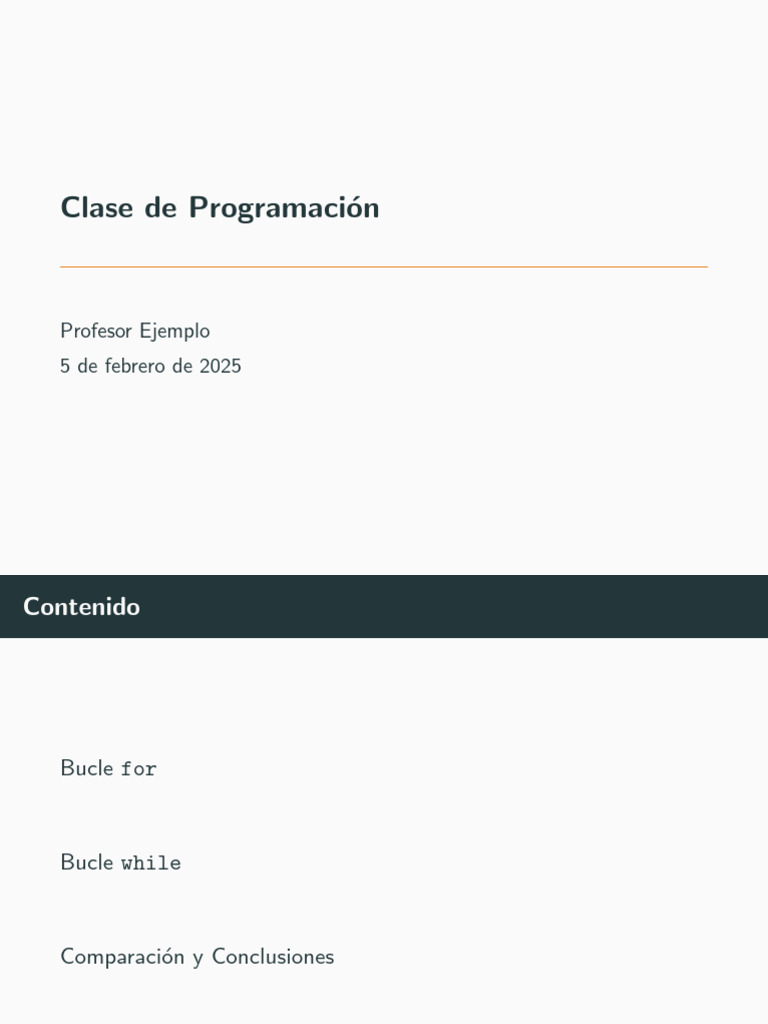 Bucles en Python: For vs While | PDF