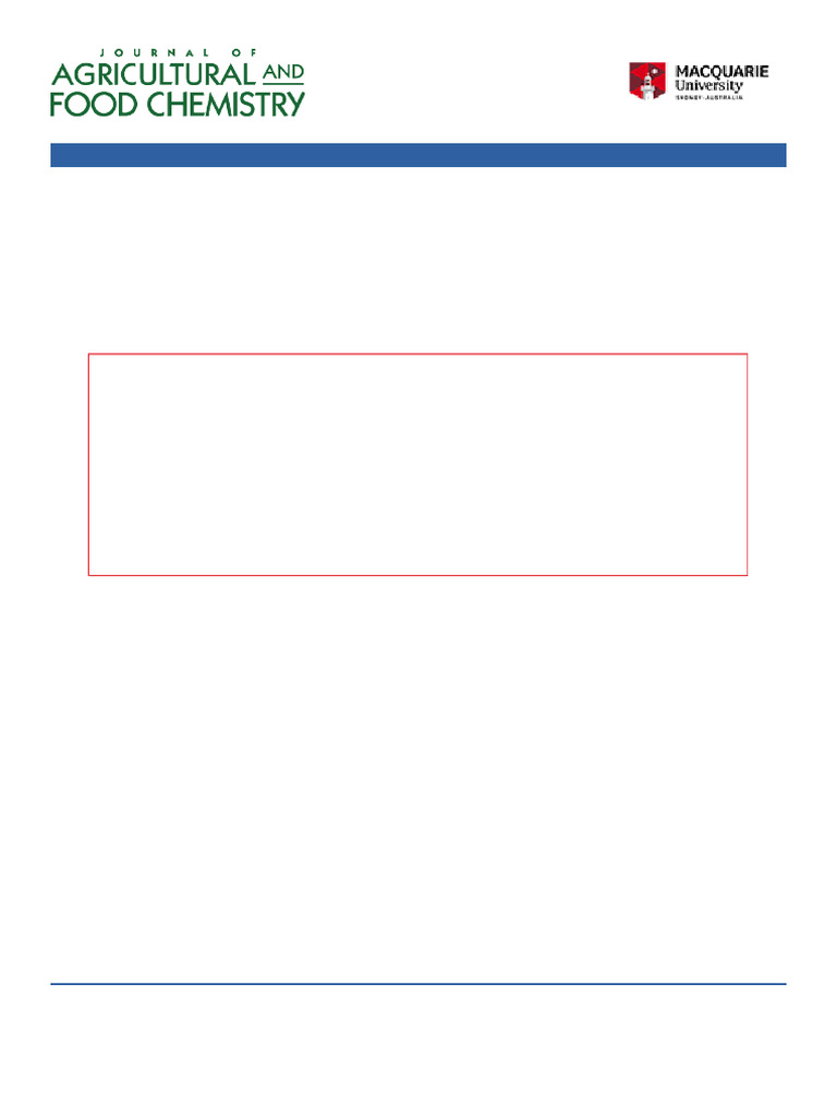10 1021@acs Jafc 0c00642 | PDF | Cross Link | Polymers