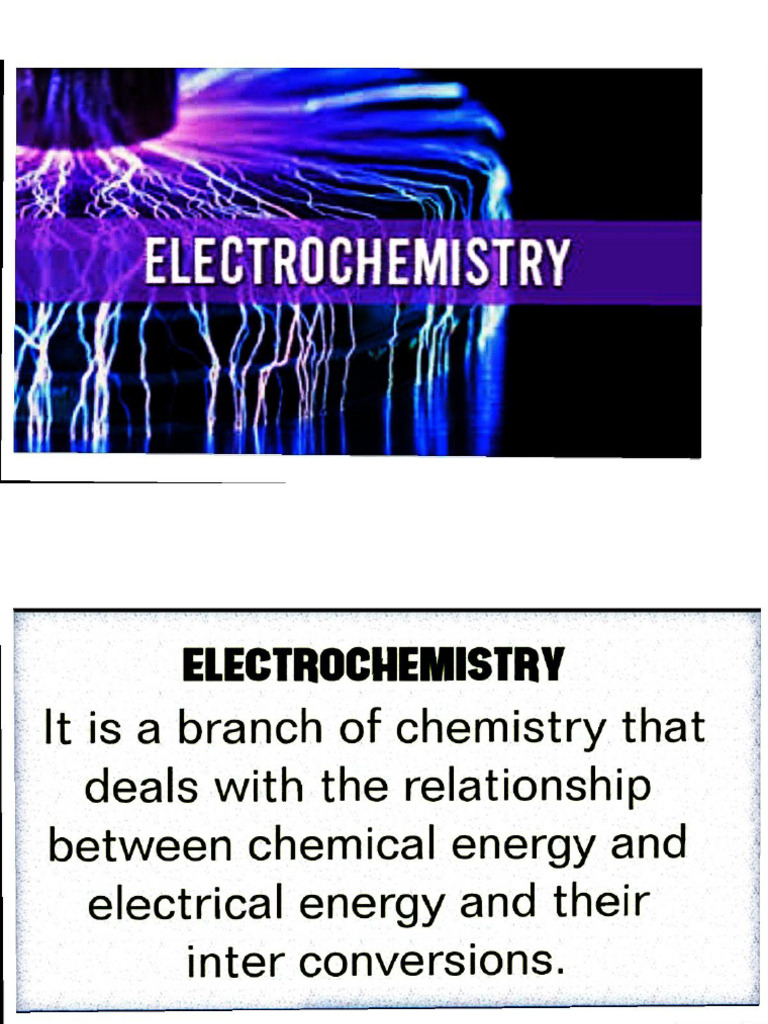 Electro Chemistry CH 5 | PDF