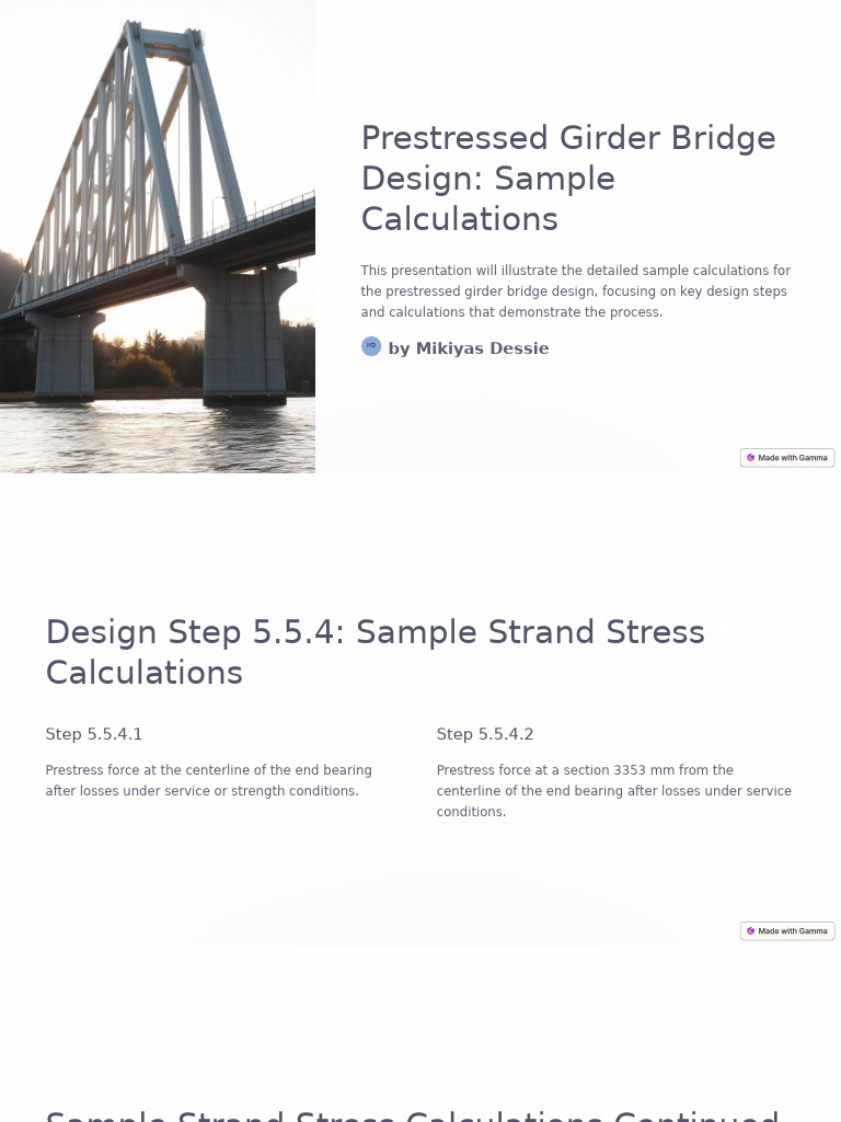 Prestressed-Girder-Bridge-Design-Sample-Calculations 5-1-1 | PDF ...