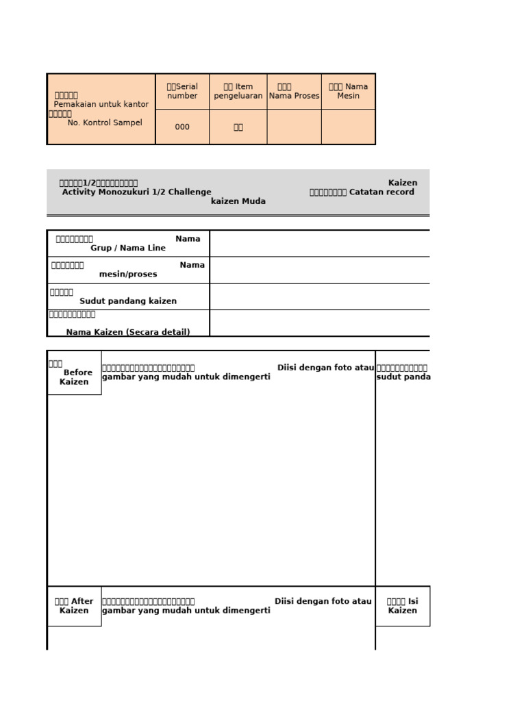 Form Kaizen - BASIC | PDF