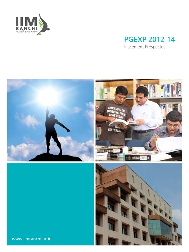 IIM PGEXP 12-14 Placement Brochure | PDF | Economies | Business