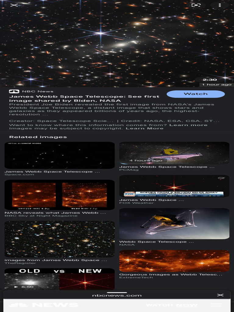 First JWST Images - Google Search | PDF