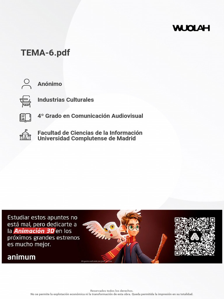 Wuolah Free TEMA 6 | PDF | Televisión | España