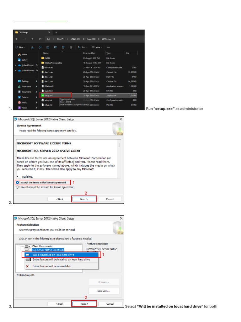 Steps To Install SAGE 300 | PDF