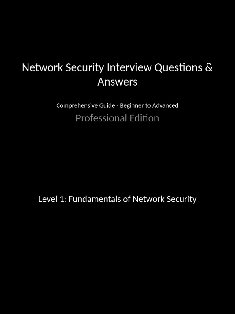 Professional Network Security PPT | PDF | Security | Computer Security