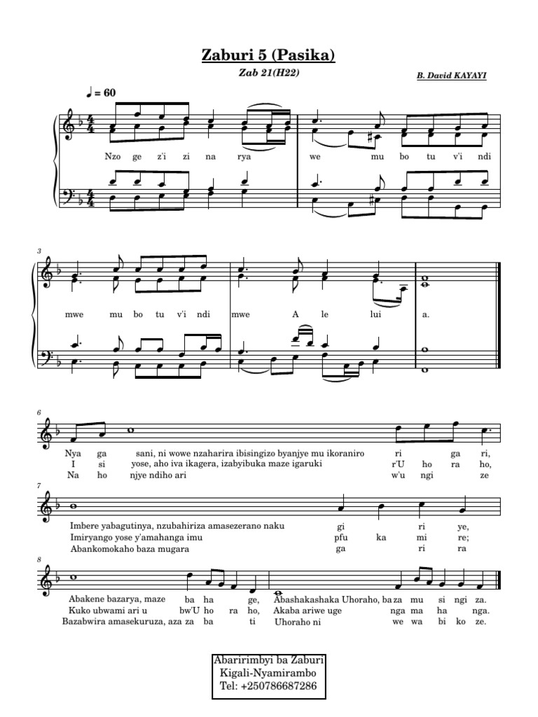 Zab 5 Pasika David KAYAYI | PDF