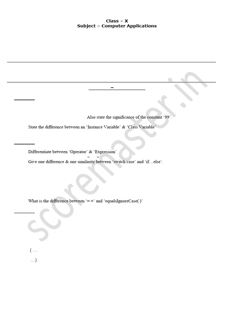 mock 5 | PDF | Computer Programming | Computer Science