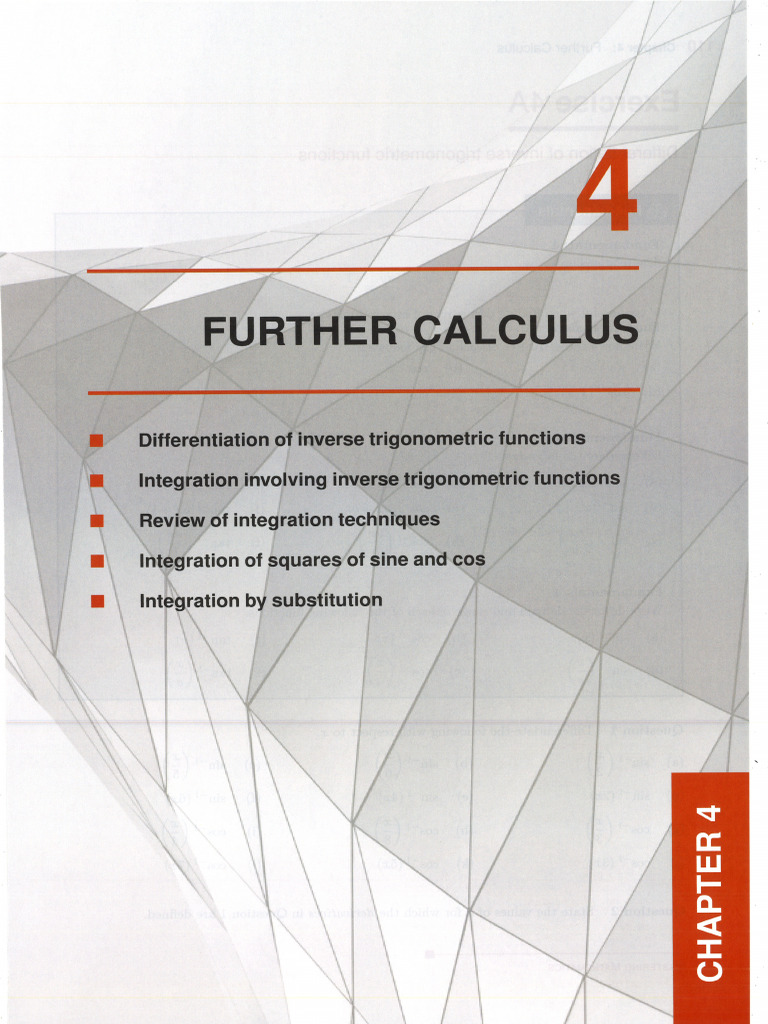 4. Further Calculus | PDF
