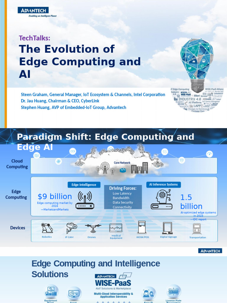 04 TechTalks The Evolution of Edge Computing and AI Consolidated Sharing 1213 | PDF | Graphics ...