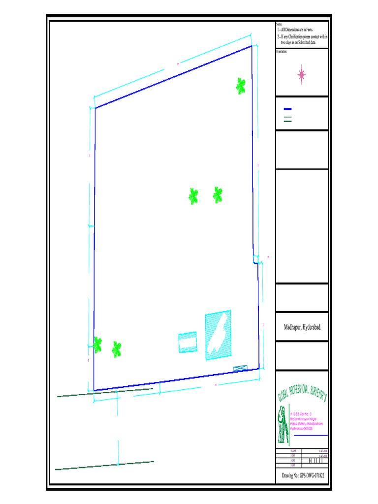 Area Survey Drawing Example | PDF