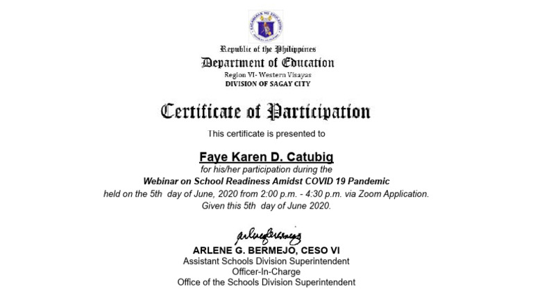 DISTRICT FOUR WEBINAR ON SCHOOL READINESS | PDF