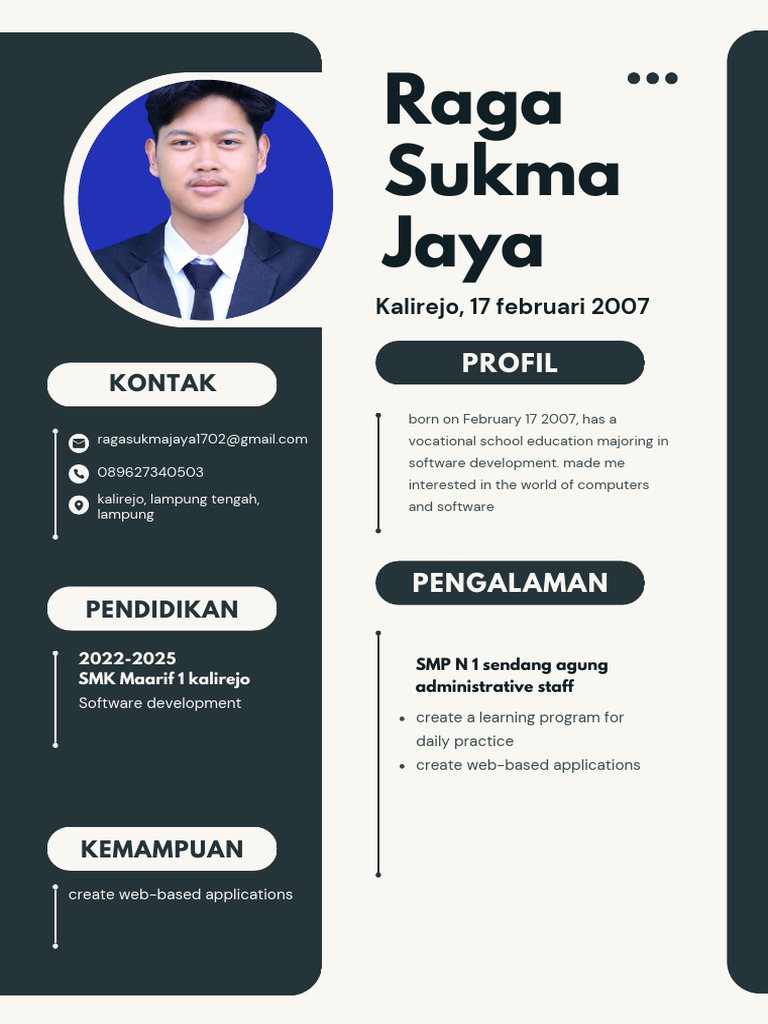 Software Development Profile of Raga Sukma Jaya | PDF