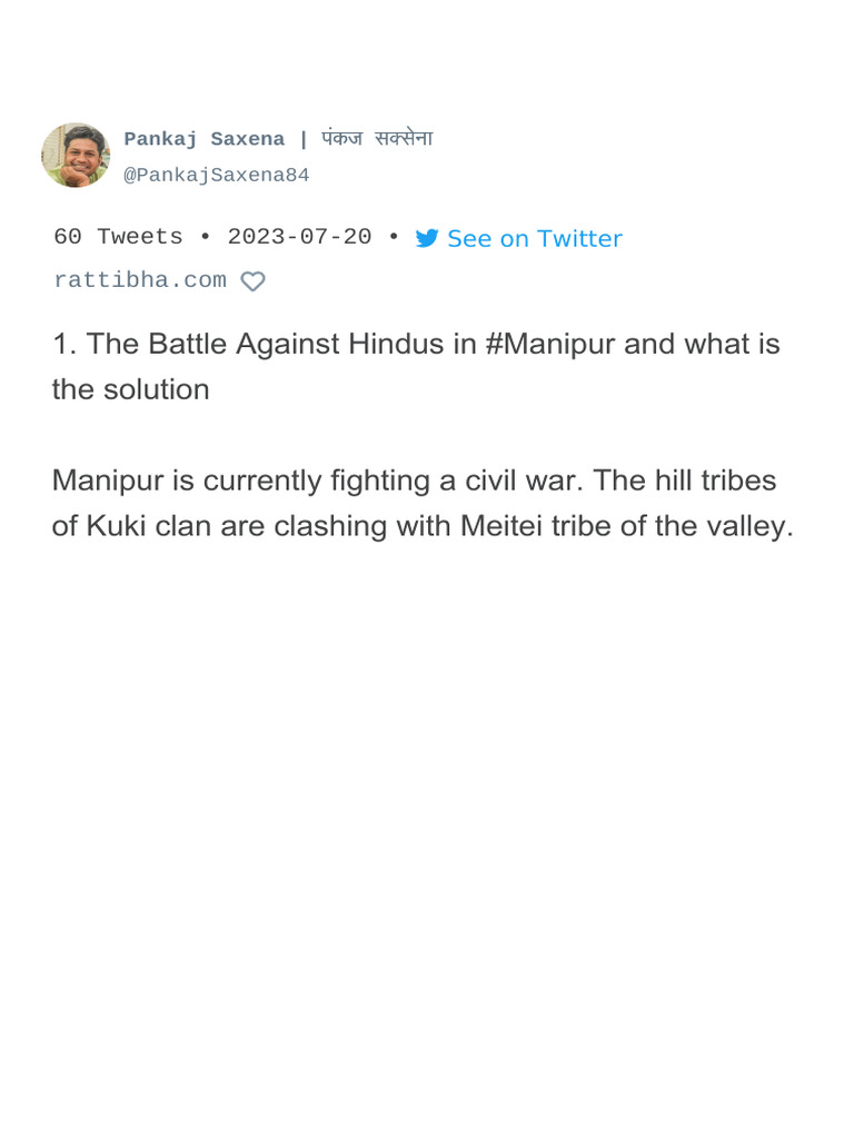 The - Battle - Against - Thread - by - Pankajsaxena84 - Jul 20, 23 ...