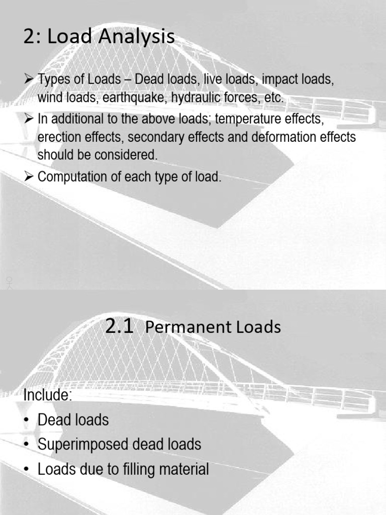 Bridge Load Analysis Overview | PDF | Structural Load | Bridge