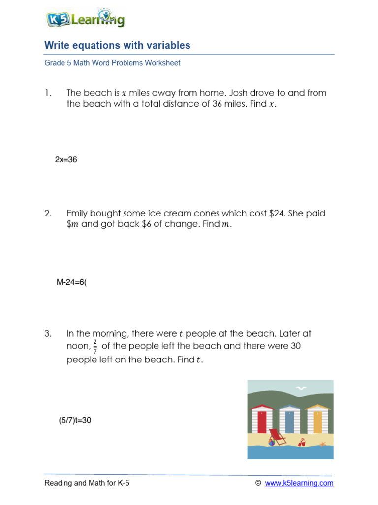 Grade 5 Math Problem Solving | PDF