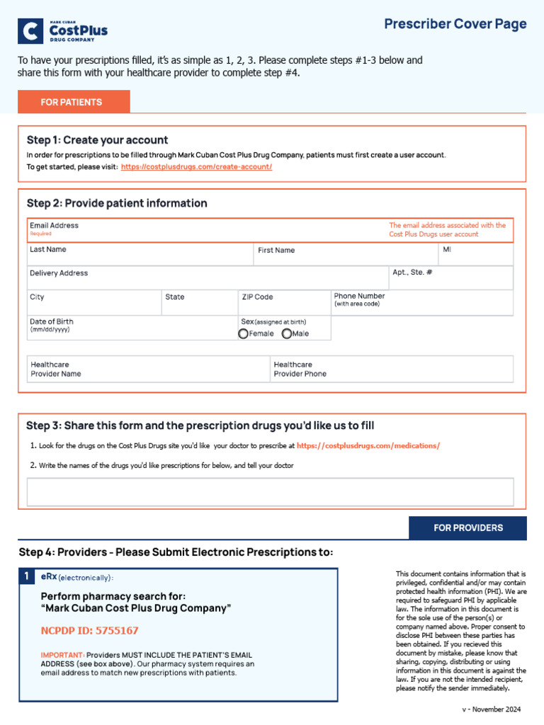 Prescription Request Form | PDF | Medical Prescription | Public Services