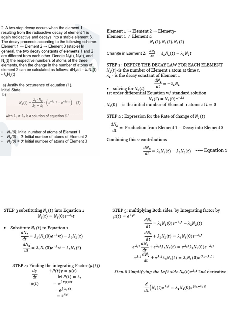 SELIN'S ASSIGNMENT WITH ANSWER AND SOLUTION | PDF | Radioactive Decay ... SELIN'S ASSIGNMENT WITH ANSWER AND SOLUTION | PDF | Radioactive Decay ...