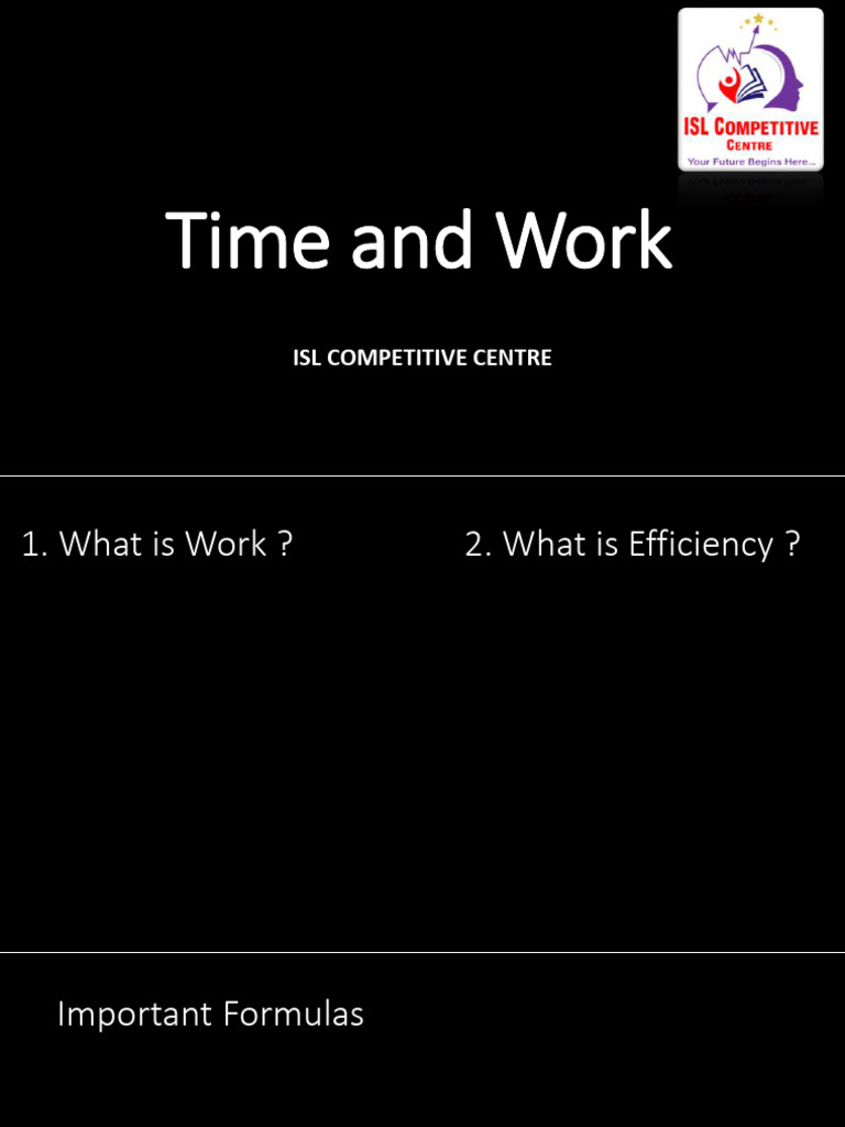 Ch-2 Time and Work | PDF