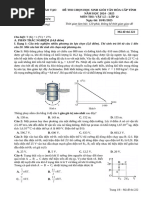 ĐỀ THI HSG VẬT LÍ 11 NĂM HỌC 2024 -2025 | PDF