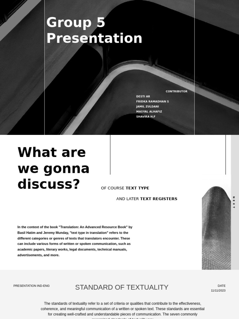 Text Type & Register in Translation | PDF | Translations | Intertextuality
