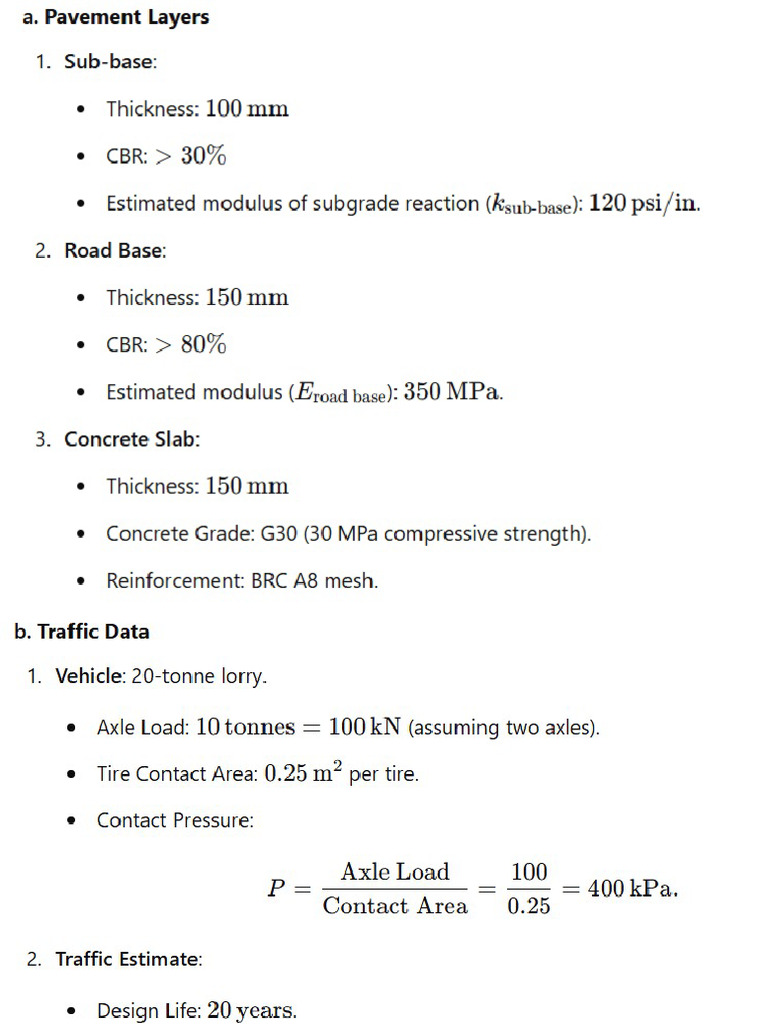 Concrete Road for 150mm rigid pavement | PDF