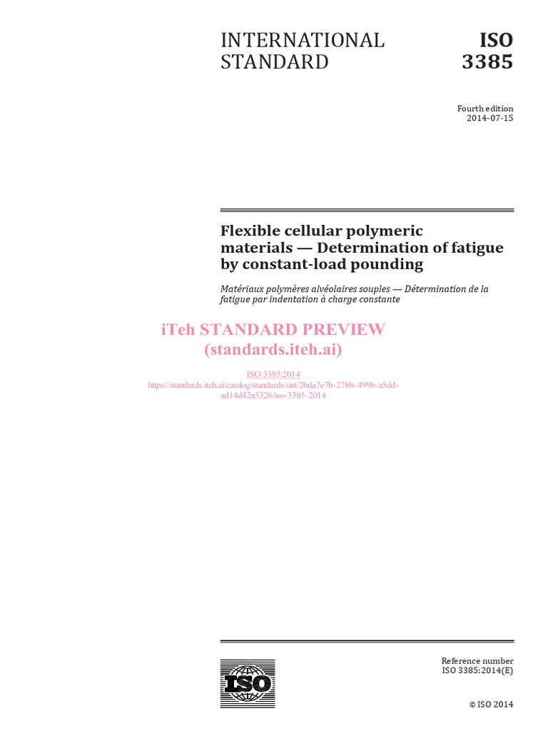 Iso 3385 2014 | PDF