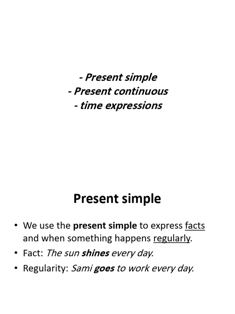 Basics 01 - Present Simple & Continuous | PDF | Syntax | Morphology