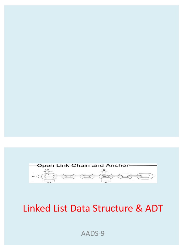 Linked List Data Structure & ADT | PDF | Array Data Structure ...