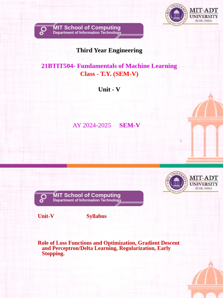 5.1loss Function, Optimization, GD | PDF | Loss Function | Mathematical ...